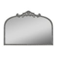24" x 34" Filigree Arch Metal Mantle Mirror Decor in Black - Walmart.com