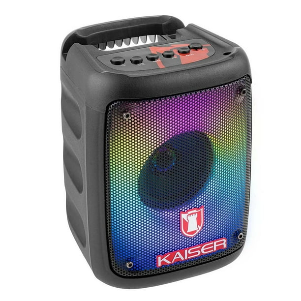 BAFLE KAISER KSW-7003 3 PUL LUZ FLAMA Y NEON RECARGABLE BT NEGRO negro 1 | Bodega Aurrera en línea