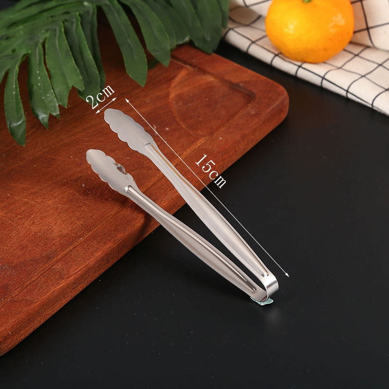 Pinza de acero inoxidable para alimentos, pinza para pan, pinza para barbacoa, pinza para cocina ...