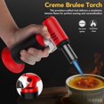 Butane Torch with Fuel Gauge S907, Refillable Soldering Torch Lighter ...