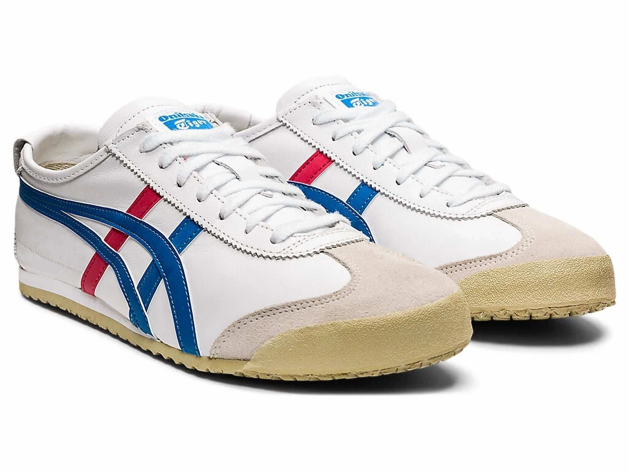 Onitsuka Tiger MEXICO 66 WHITE BLUE 1183C102 100 Authentic | Walmart en ...