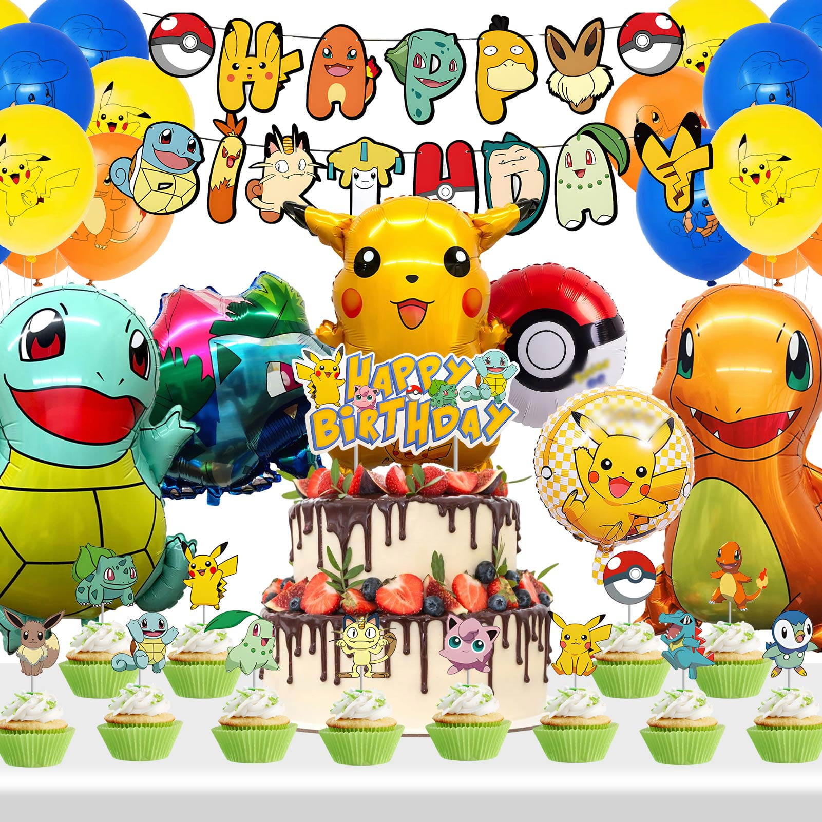 Click here for Forfamy 38 Piece Pokemon Theme Birthday Party Deco... prices