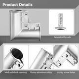 4 Packs Aluminum Gate Corner; Chain Link Fence Gate Corners; ID 1.3” Pressed Gate Elbow ...