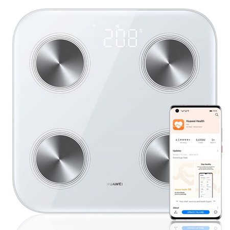 HUAWEI Smart Scale 3 - Bathroom Wi-Fi & Bluetooth Weight Scale, Smart ...