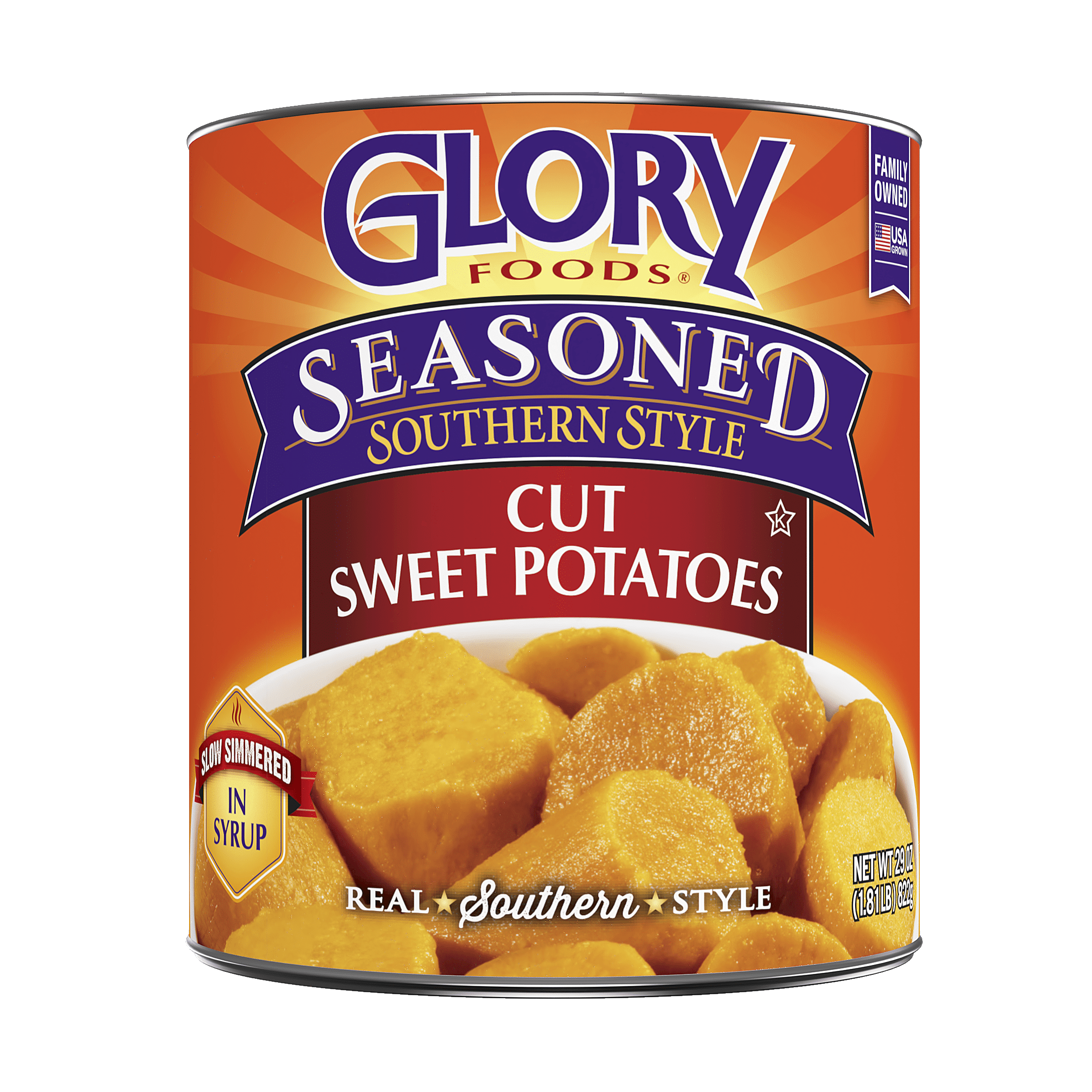 Glory Foods Canned Seasoned Cut Sweet Potatoes,, 29 oz Can - Walmart.com