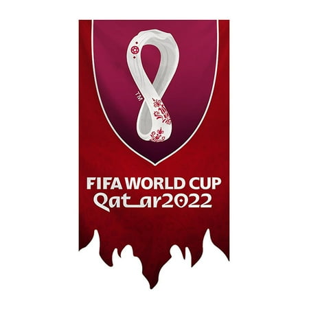 Fifa Wod Cup 2022 Qatar Emblem Flag Logo Sign Decoration Fan Support 70 ...