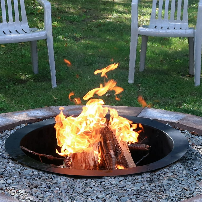 Round Fire Pit Insert HPC 36 Inch Round Flat Pan Fire Pit Insert Push