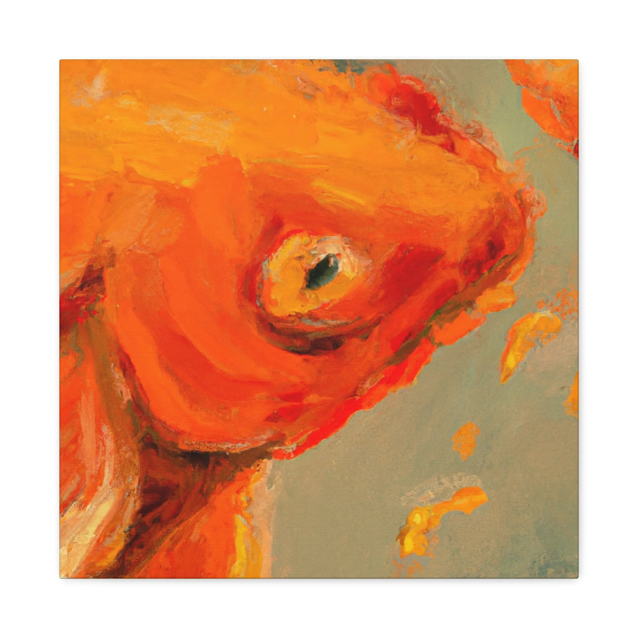 Goldfish in Impressionism - Canvas - Walmart.com