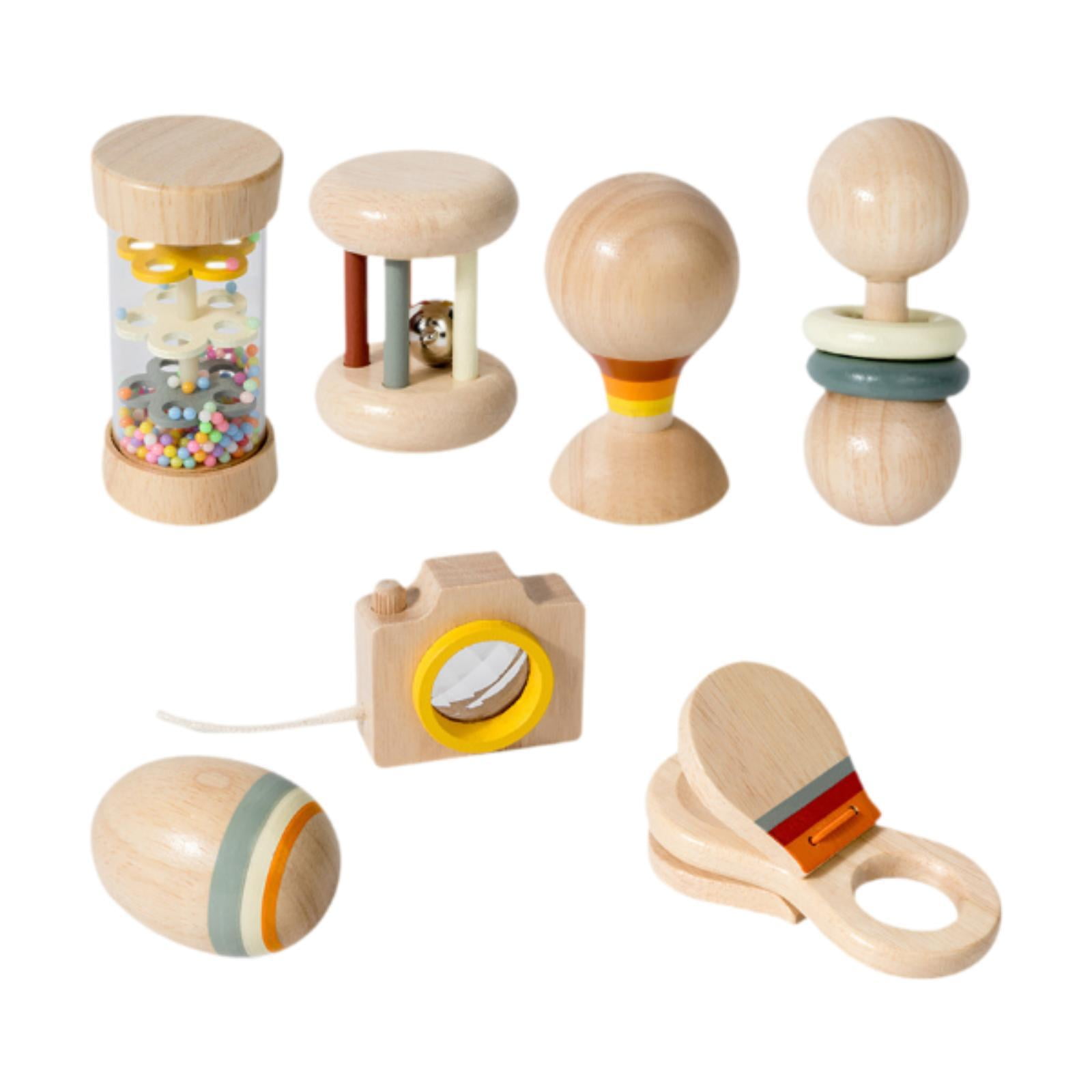 Click here for Lipstore 7 Pieces Wooden Baby Toy Set Montessori F... prices