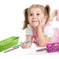 Prextex Classroom Pencil Organizer | Pencil/Crayon Basket | Variety ...