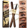 Costeam 0.03 Oz Four Pronged Eyebrow Pencil Waterproof Sweat Proof ...