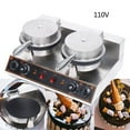 Miumaeov 2 Grids Commercial Electric Waffle Maker Baker Nonstick Cone ...