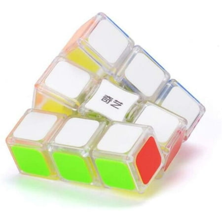 AIMTYD Qiyi 1x3x3 Super Floppy Stickerless Magic Cube 3x3x1 Transparent ...