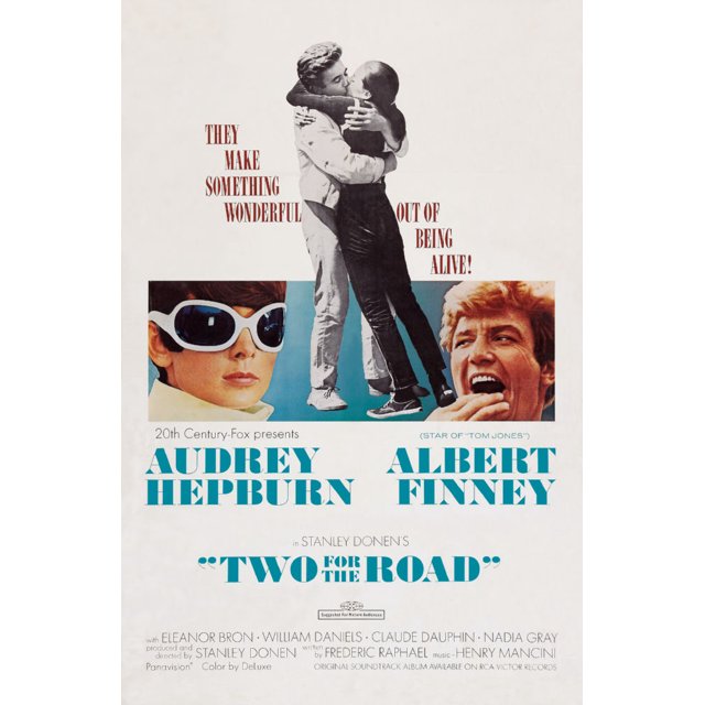 Two For The Road poster Metal Sign Art Print 8x12 Multi-Color Square ...