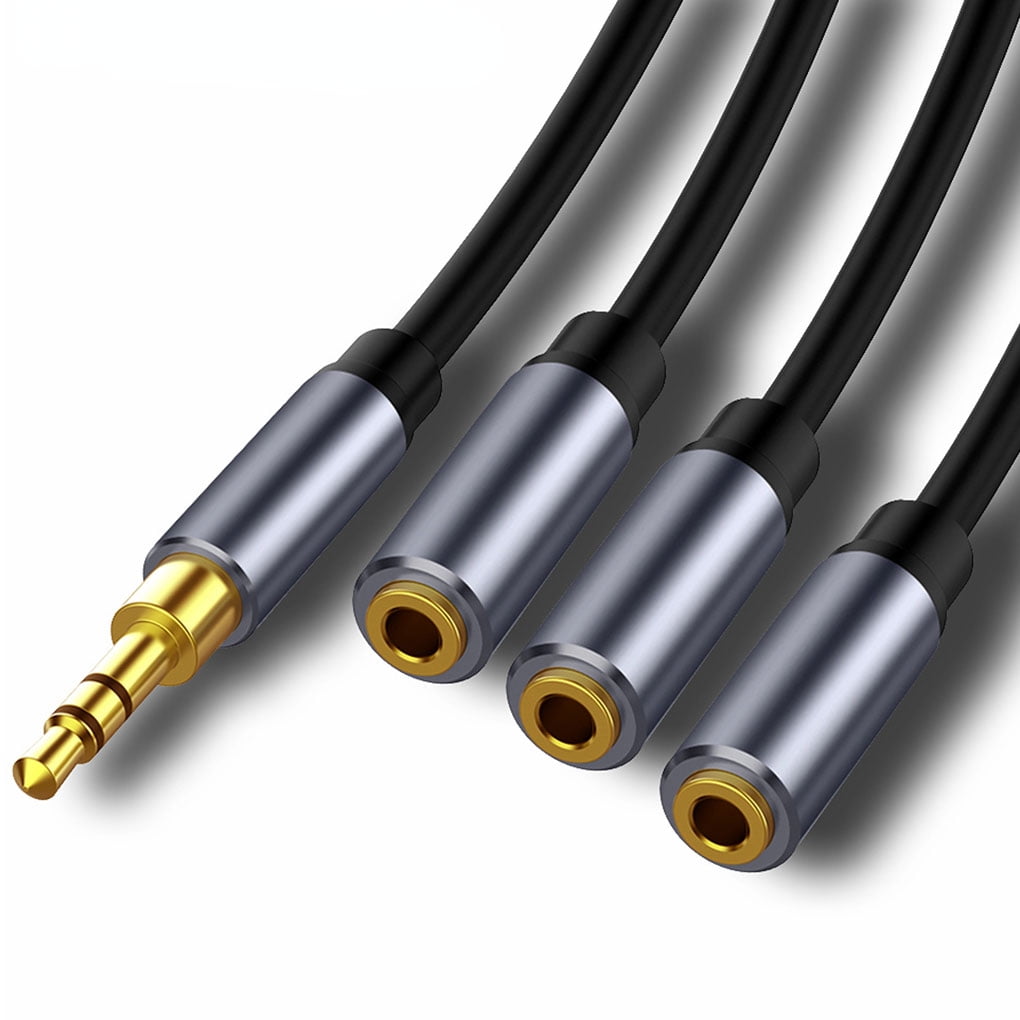 ziyahi 3.5mm Jack Splitter Cable Male/Female to 3 Female/Male Cord ...