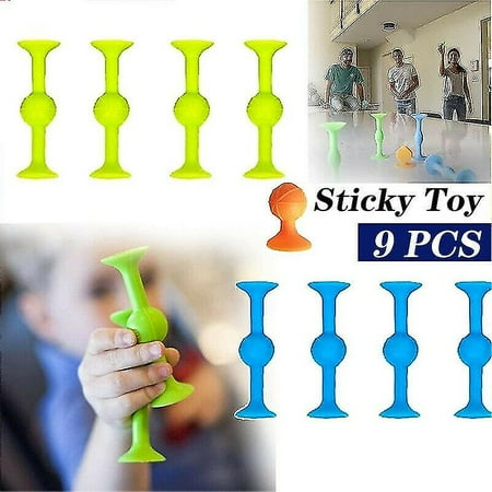 9x Pop Sucker Darts Throwing Family Interactive Toy Trickshot Stick ...
