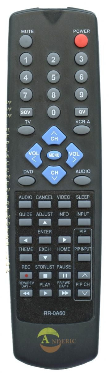 ANDERIC RR0A60 Mitsubishi (p/n: RR0A60) TV Remote Control (new ...