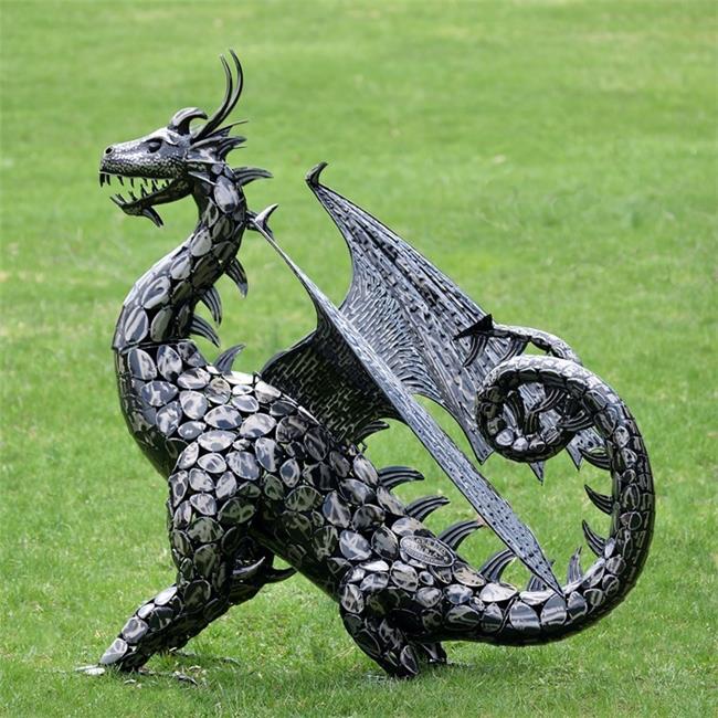 Zaer ZR170266 Iron Igor Dragon Statue with Curly Tail - Large - Walmart.com