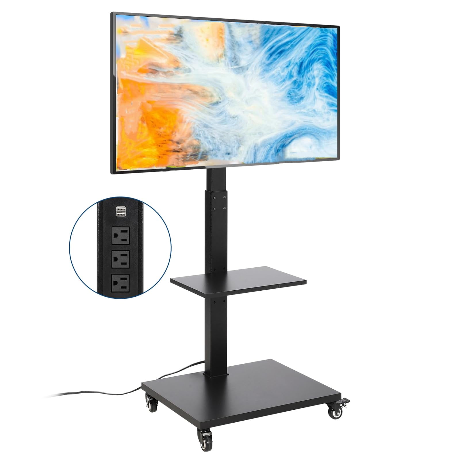 Click here for Towallmark Rolling Tv Stand With Power Outlets  Sw... prices