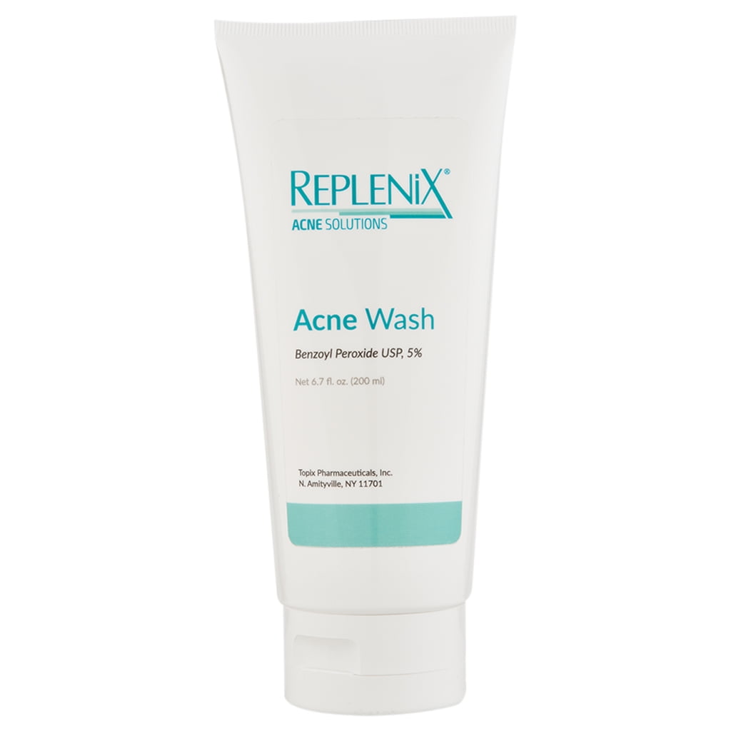 Replenix Acne Wash Benzoyle Peroxide USP 5% 6.7 oz / 200 ml | Walmart ...