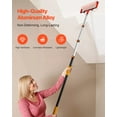12FT Telescoping Extension Pole with Flip Locks, Lightweight Aluminum ...