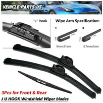 Erasior 3PCS Windshield Wiper Blades Fit For Kia Sorento 2015-2011, 24 ...