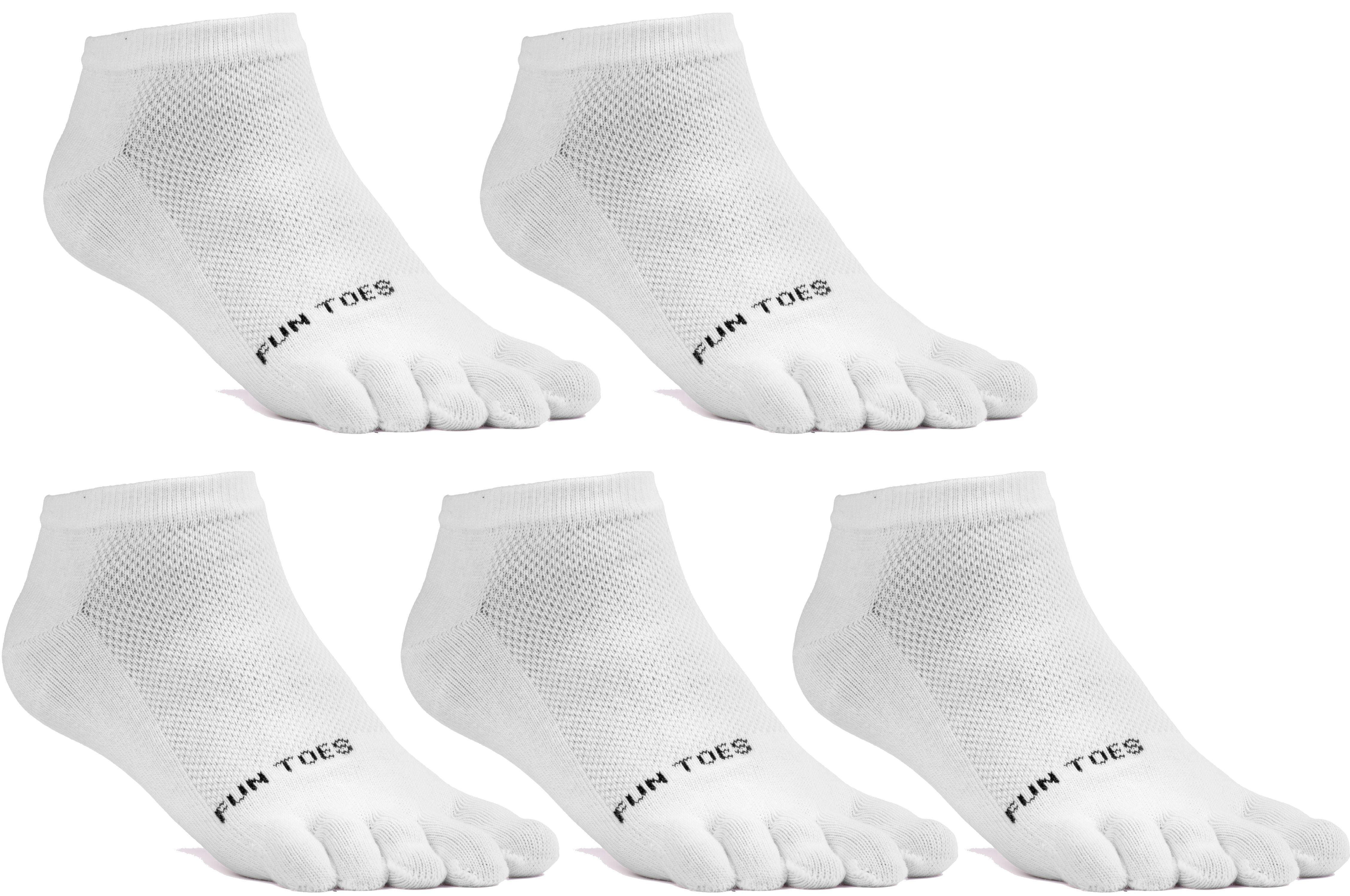 FUN TOES Women's Quick Dry Toe Socks for Shoes, Sneakers, Runners ...