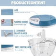 Manual Food Chopper: Hand Pull String Vegetable Chopper for Onion ...