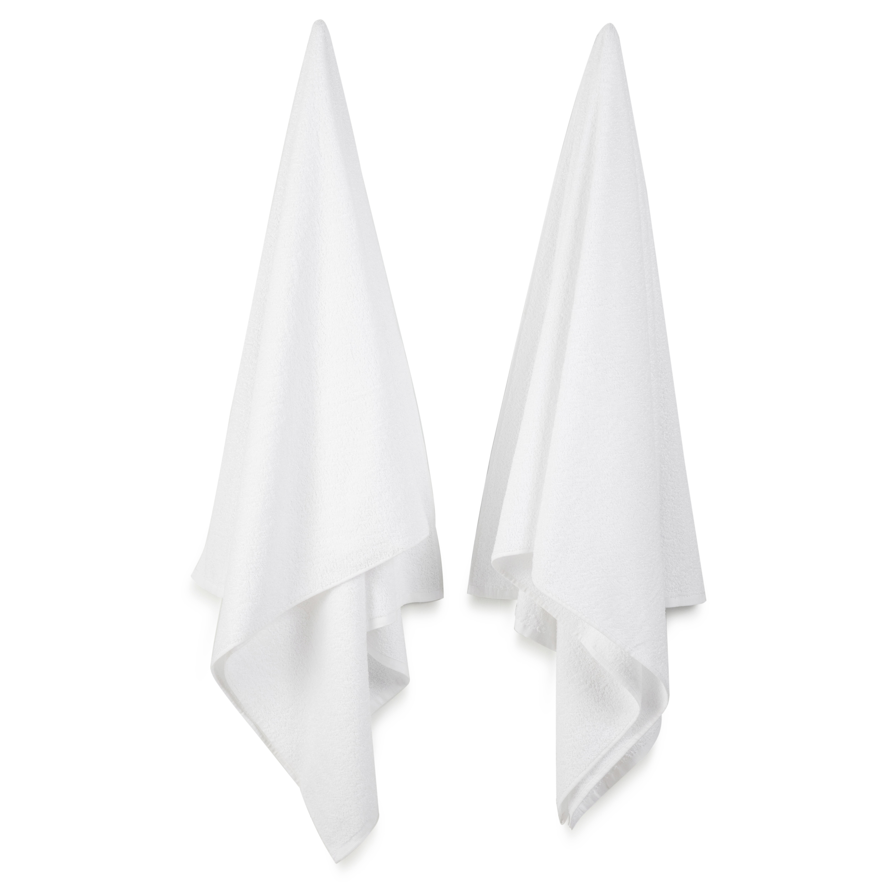 Martex Cabana Solid Optical White Beach Towel - Walmart.com