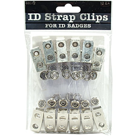 Id Strap Clips 12/Pkg-Clear - Walmart.ca