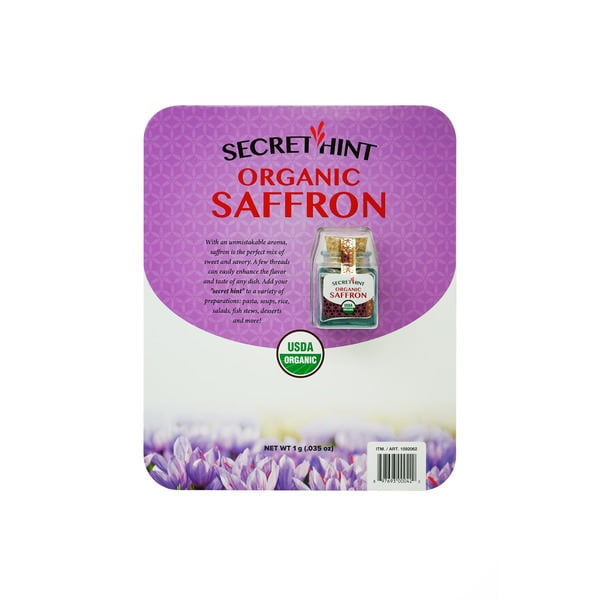Secret Hint Organic Greek Saffron, 1 Gram - Walmart.com