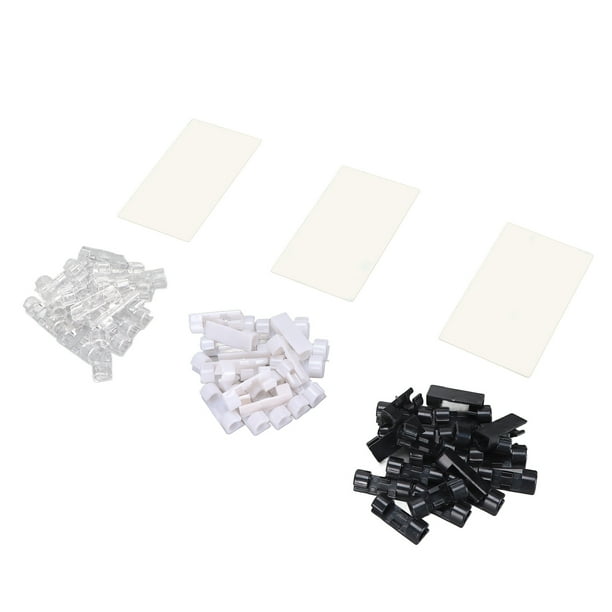 Cable Organizer Clips,60PCS Cable Clips Self Wire Management Clamp ...
