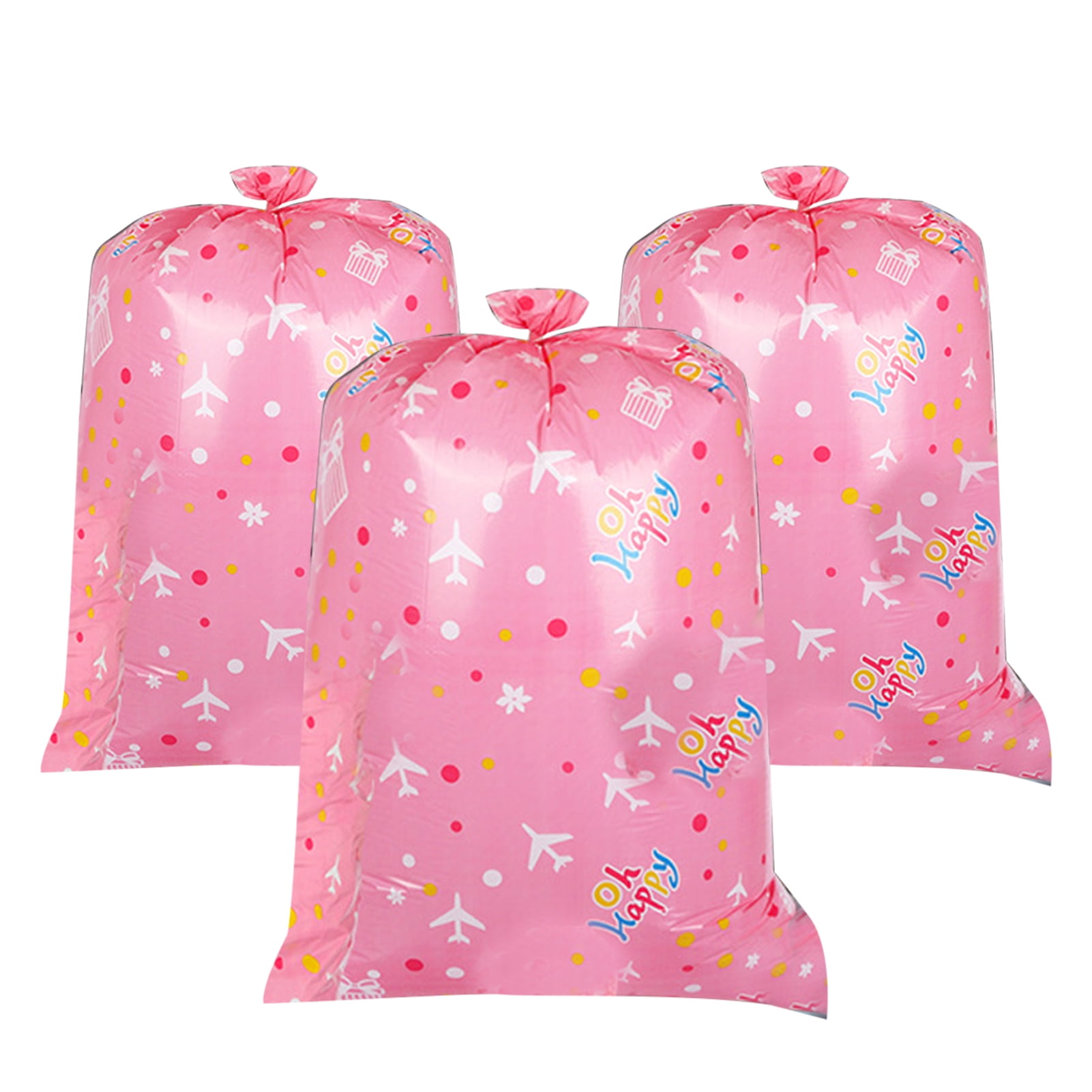 LYU 3Pcs Gift Packing Bag Large Capacity Space-saving Reusable Plastic ...