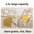 1.8L/2.5L/3L Airtight Food Storage Dispenser Kitchen Storage Box Cereal ...