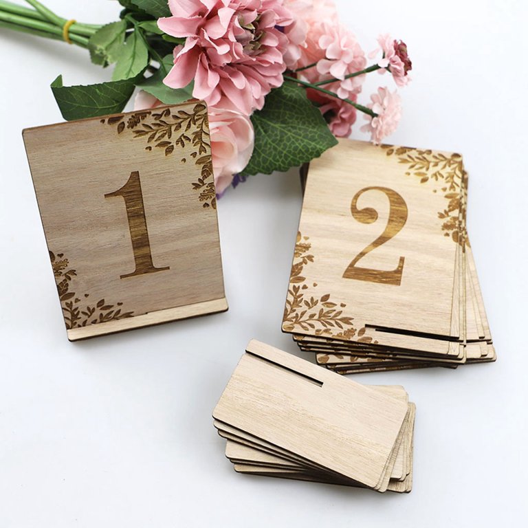 Country Wedding Table Numbers