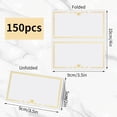 150Pcs s for Table Setting, Small Name Cards with Gold Foil Border 2 x ...