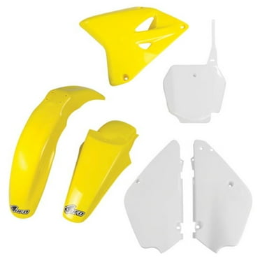 UFO Complete Yellow/White Plastic Body Kit for '93-95 RM125/RM250 ...