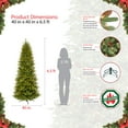 Puleo International Fraser Fir Clear Pre-lit Slim Christmas Tree ...