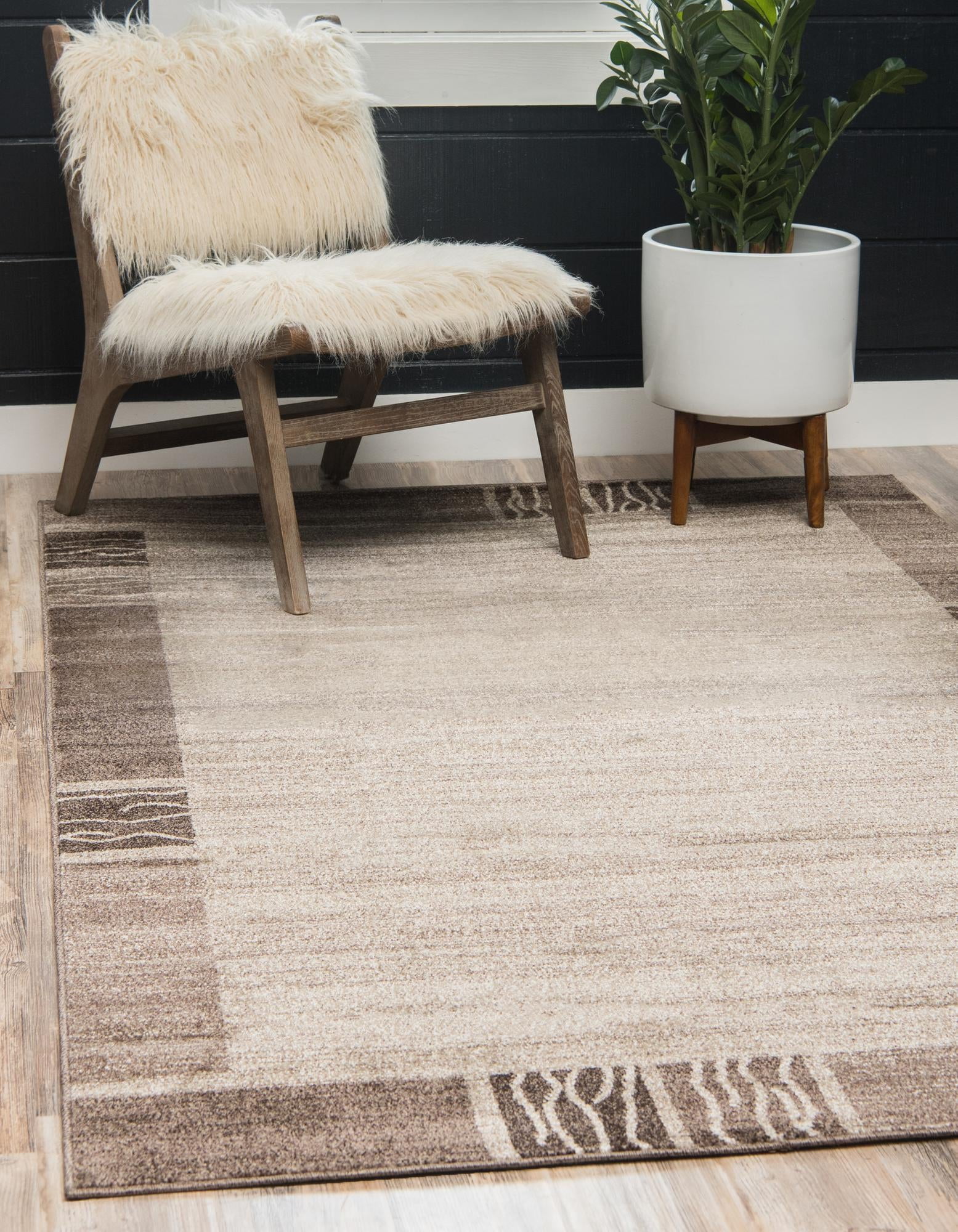 Rugs.com Angelica Collection Rug – 5' x 8' Dark Beige Medium Rug ...