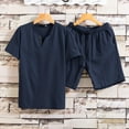 Gaqlive Short Sleeve T Shirts Shorts Summer Outfits Set Mens Solid