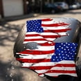 2Pcs USA Flag Car Mirror Stickers, 4th of July Rearview Mirror Vinyl ...