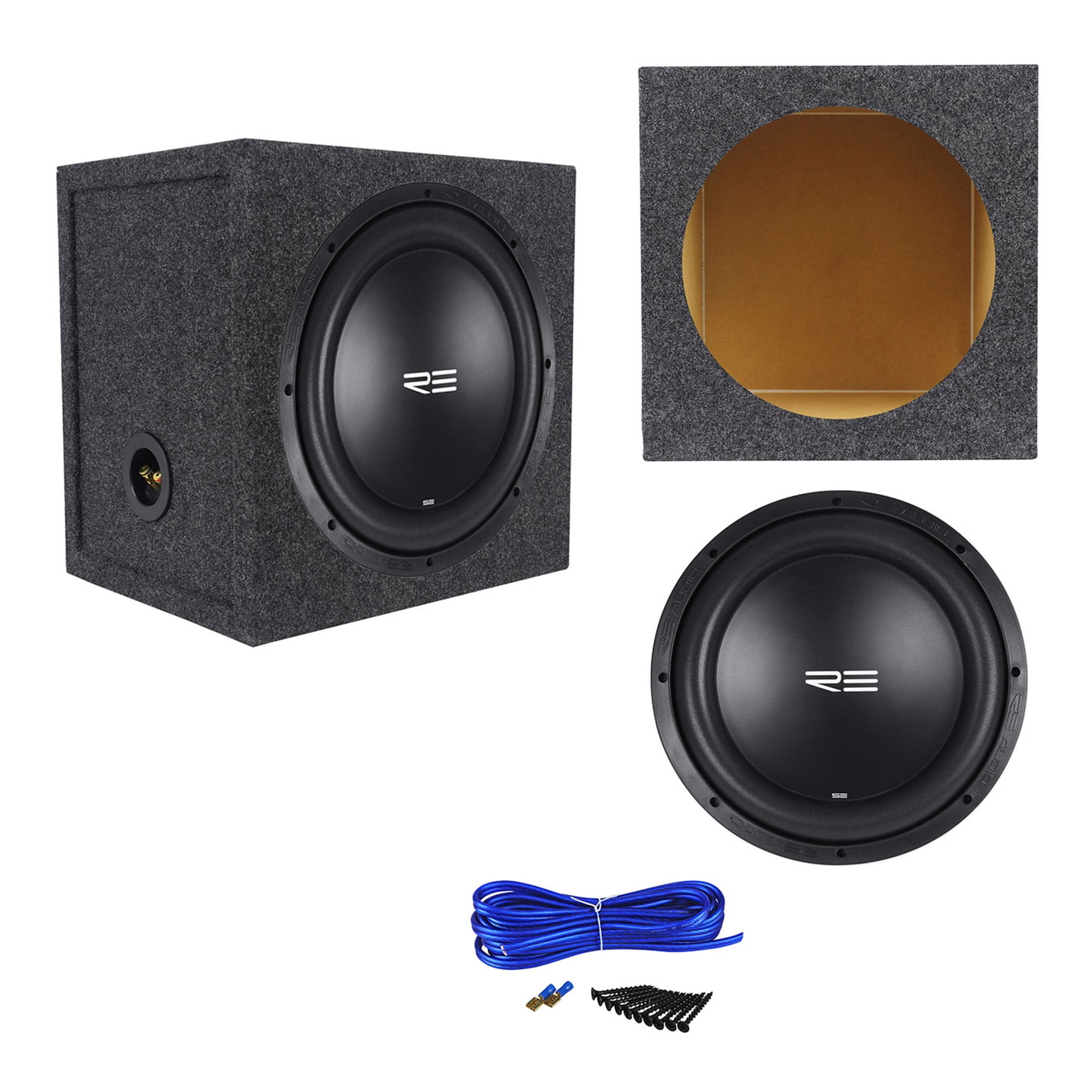 RE Audio SEX12D2 V2 SEXV2 12" 750W RMS Car Subwoofer+Sealed Sub Box ...