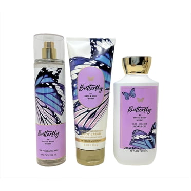 Bath and Body Works Butterfly 3 Piece Gift Set - Body Cream - Shower ...