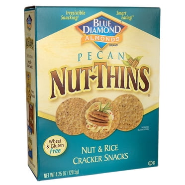 Blue Diamond Almonds, Nut-Thins, Smokehouse, Snack Crackers, Gluten ...