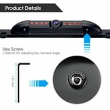 US License Plate Metal Frame Rear View Backup Camera CMOS HD LED Night ...