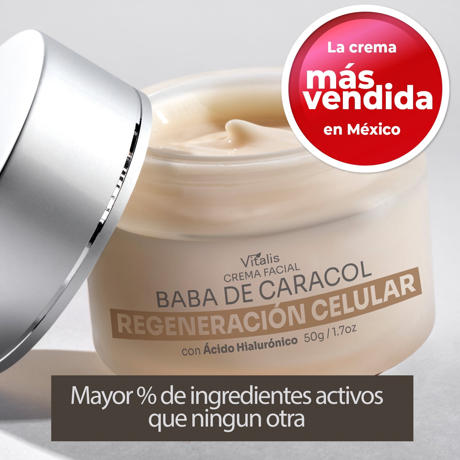 Crema Regeneradora con Baba de Caracol, Colágeno y Ácido Hialurónico ...