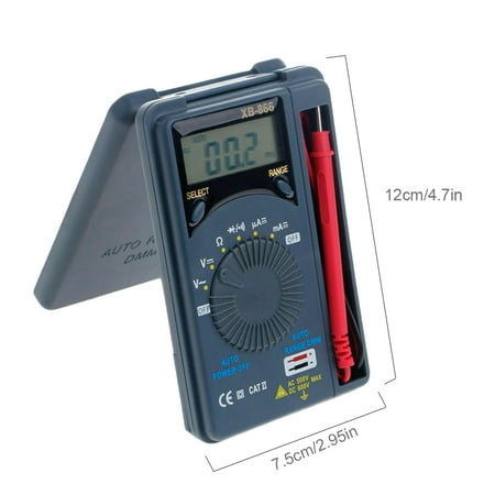 Mini Multimeter LCD Display Auto Ranging AC/DC Pocket multimeter mini ...