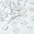 80Pcs Plastic Brooch Base Settings Blank Lapel Pin Cabochon Settings ...