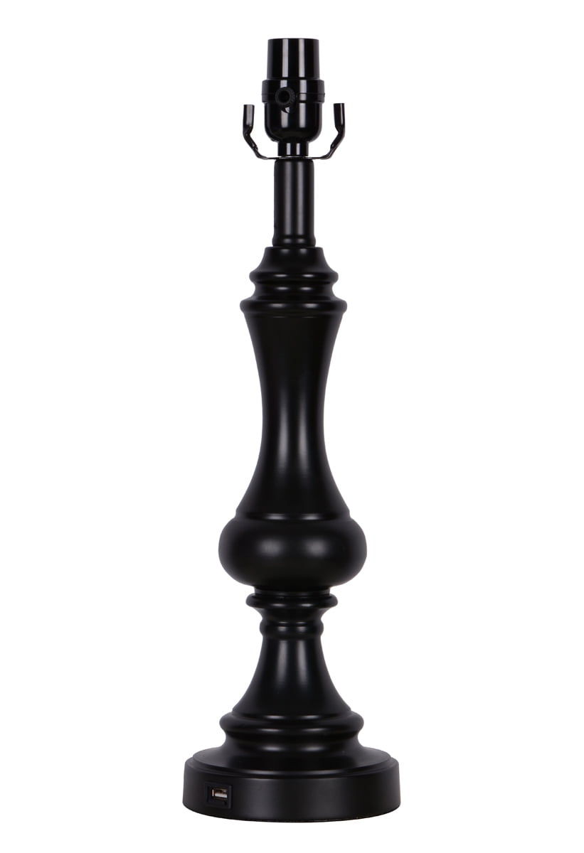 Better Homes & Gardens Steel Turned Pillar Table Lamp Base with Bulb ...