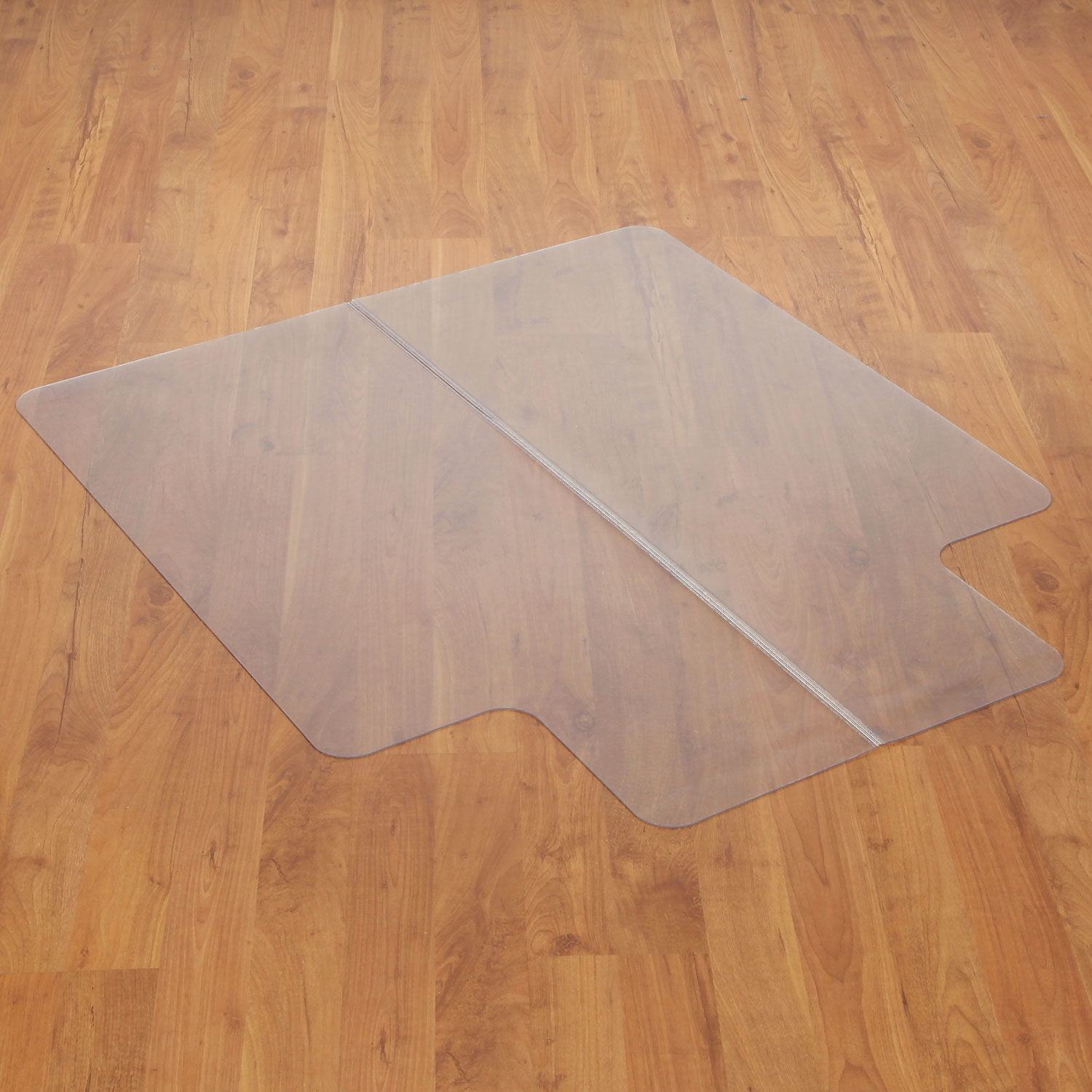 Chair Mat for Hard Floor, 45"W x 53"L with 25" x 12" Lip, Straight Edge ...